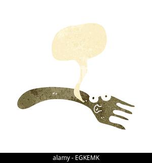 cartoon fork with speech bubble Stock Vector Image & Art - Alamy