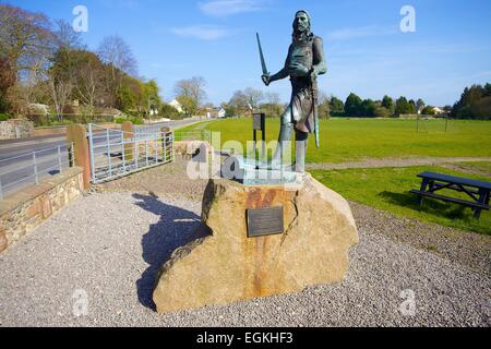 King Edward I statue Bowness on Solway Cumbria, England, UK Stock Photo ...