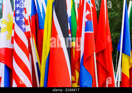 Flags of the World Lots all countries Stock Photo - Alamy