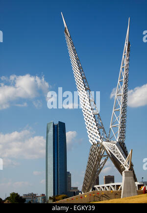 The Skydance Bridge. An Oklahoma City landmark that celebrates the ...
