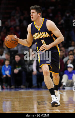 Indiana Pacers forward Damjan Rudez (9) poses for a portrait during the ...