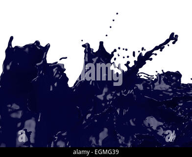 Navy Blue Paint Splatter Stock Photo - Alamy