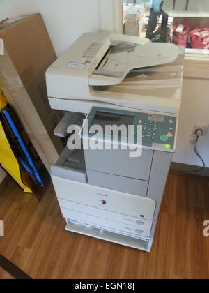 Printer, copier, scanner in office. Workplace. creative photo Stock ...
