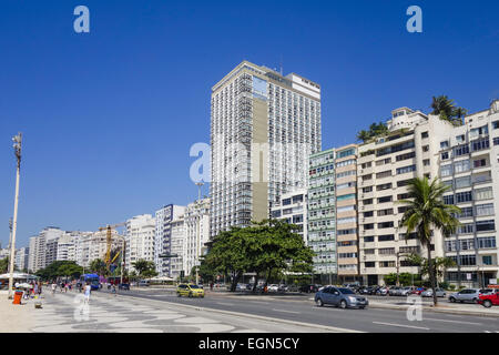 Rio Othon Palace hotel Copacabana beach Rio de Janeiro Brazil Stock ...