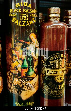 Bottles of Riga Black Balsam ( Latvian: Rigas Melnais balzams ) a ...