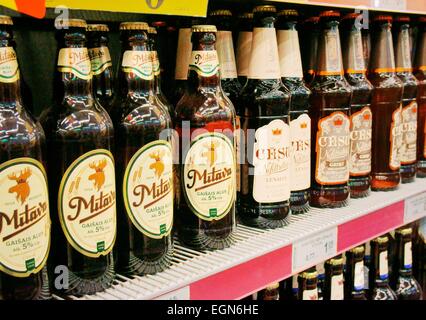 Riga Latvia. Rimi hypermarket north city centre store. Supermarket ...