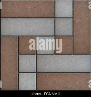 Decorative concrete slabs pavers texture, top view Stock Photo ...