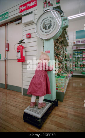 An original, old-style weighing machine inside Woolworth's on Western ...