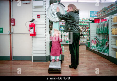 An original, old-style weighing machine inside Woolworth's on Western ...