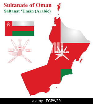 Coat of arms of the Sultanate of Oman Stock Photo - Alamy