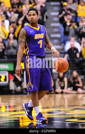 Wichita, Kansas, USA. 28th Feb, 2015. Northern Iowa Panthers guard ...