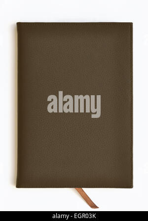 Light brown notebook cover isolated on white background Stock Photo - Alamy