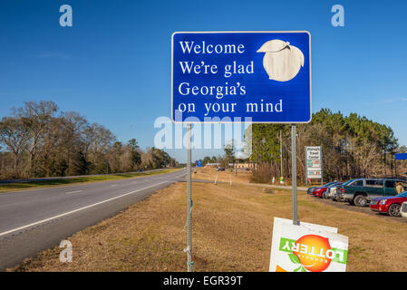 Welcome to Georgia sign Stock Photo - Alamy
