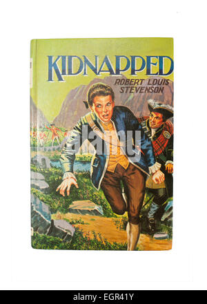 The cover of the novel 'Kidnapped' by Robert Louis Stevenson is a ...