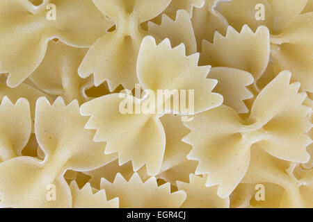 raw pasta bows of durum wheat Stock Photo - Alamy