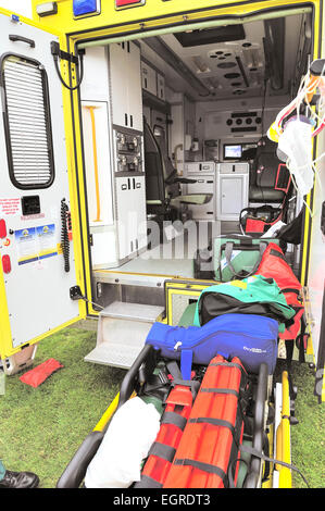 Interior of an ambulance, England, UK Stock Photo - Alamy