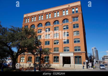 The open 6th floor window of the Texas School Book Depository Building ...