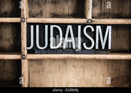 The word Judaism written in vintage letterpress type Stock Photo - Alamy