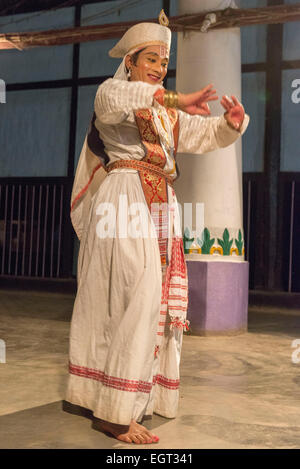 Monk Performing, Uttar Kamalabari Satra, Majuli Island Stock Photo - Alamy