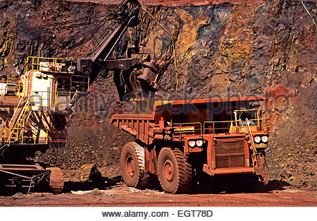 Australia. Western Australia. Tom Price Iron Ore mine Stock Photo ...