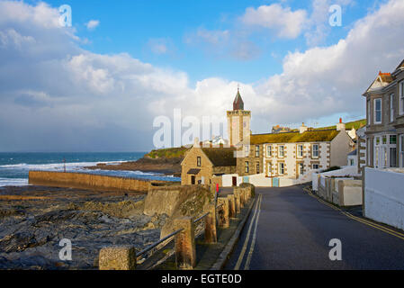 The clock tower, Porthleven, Cornwall, England UK Stock Photo - Alamy