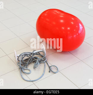 tools for postural gymnastics without people on the floor of the gym ...