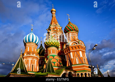 Saint Basil Cathedral at the Red Square in Moscow, Russia.The church ...