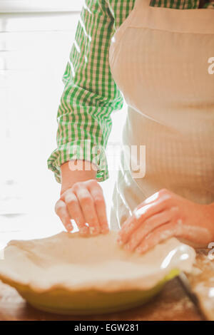 making pie crust Stock Photo - Alamy