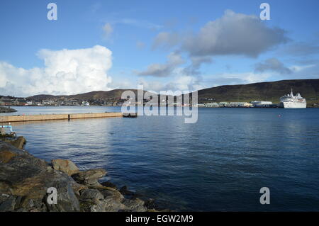 Scalloway Harbour - Shetland Stock Photo - Alamy