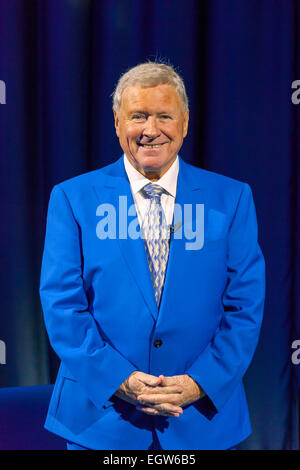 Well known disc jockey Diddy David Hamilton with fan Jennie Russell at ...