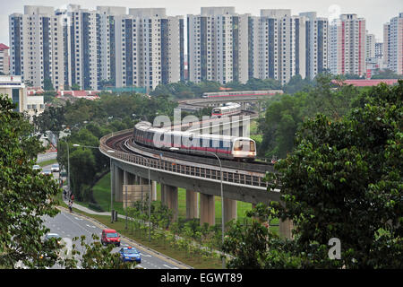 Singapore MRT Tracks Stock Photo - Alamy