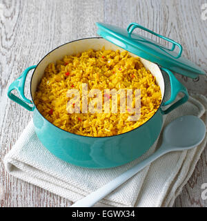 Oven baked pilaf rice Stock Photo - Alamy