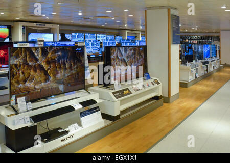 Interior of John Lewis Oxford Street department store one of the ...