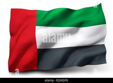 Isolated United Arab Emirates Flag Stock Photo - Alamy