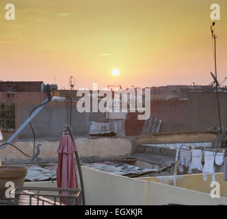 Marrakesh skyline rooftop view, Morocco Stock Photo - Alamy