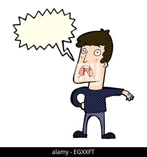 cartoon complaining man with speech bubble Stock Vector Image & Art - Alamy