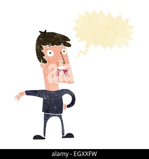 cartoon complaining man with speech bubble Stock Vector Image & Art - Alamy