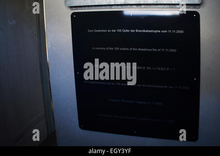 Kaprun memorial for people in cable car disaster Gedenkstatte 11.11. ...
