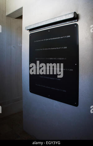 Kaprun memorial for people in cable car disaster Gedenkstatte 11.11. ...