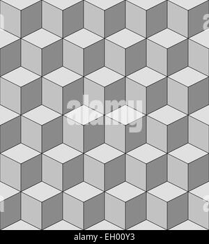 Seamless 3d isometric cube pattern background texture Stock Photo - Alamy