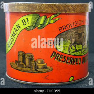 A preserved Dutch butter tin by Provision Merchant HJ Wijsman & Zonen ...