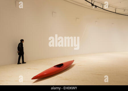 Artist Roman Signer installation Slow Movement at The Curve art gallery ...