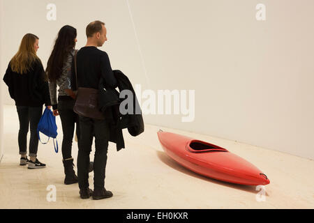Artist Roman Signer installation Slow Movement at The Curve art gallery ...