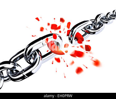 Circle chain 3D Stock Photo - Alamy