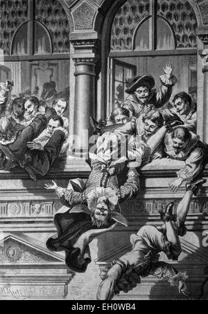 The Bohemian classes plunging the imperial governor down the window of ...