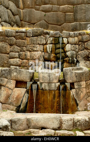 Ruins of Inca's ceremonial stone bath Tambomachay near Cuzco, Peru ...