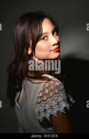 Teenage model studio shoot, Hounslow, Greater London, England, United ...