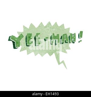 yee hah! cartoon with speech bubble Stock Vector Image & Art - Alamy