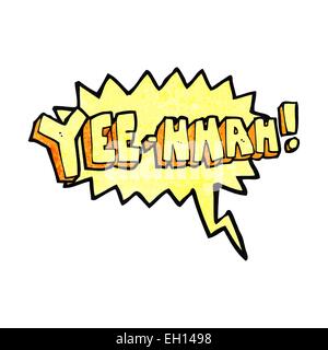 yee hah! cartoon with speech bubble Stock Vector Image & Art - Alamy
