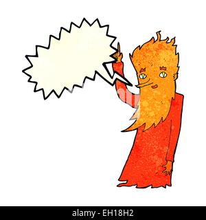 cartoon fire spirit with speech bubble Stock Vector Image & Art - Alamy